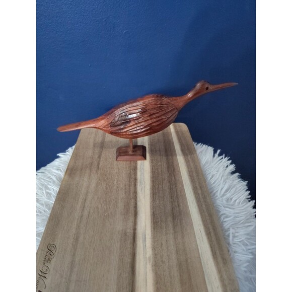 Unbranded | Accents | Vintage Wood Carving Road Runner Bird Wooden ...